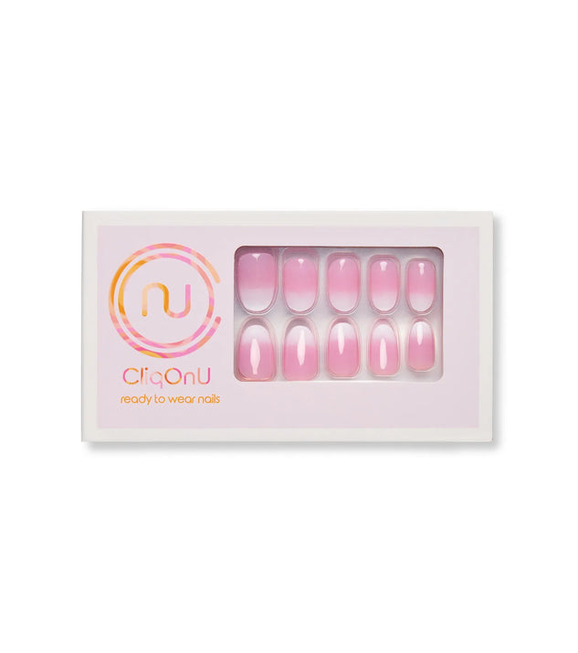 Colored French Manicure Press On Nail Kit & Windsor