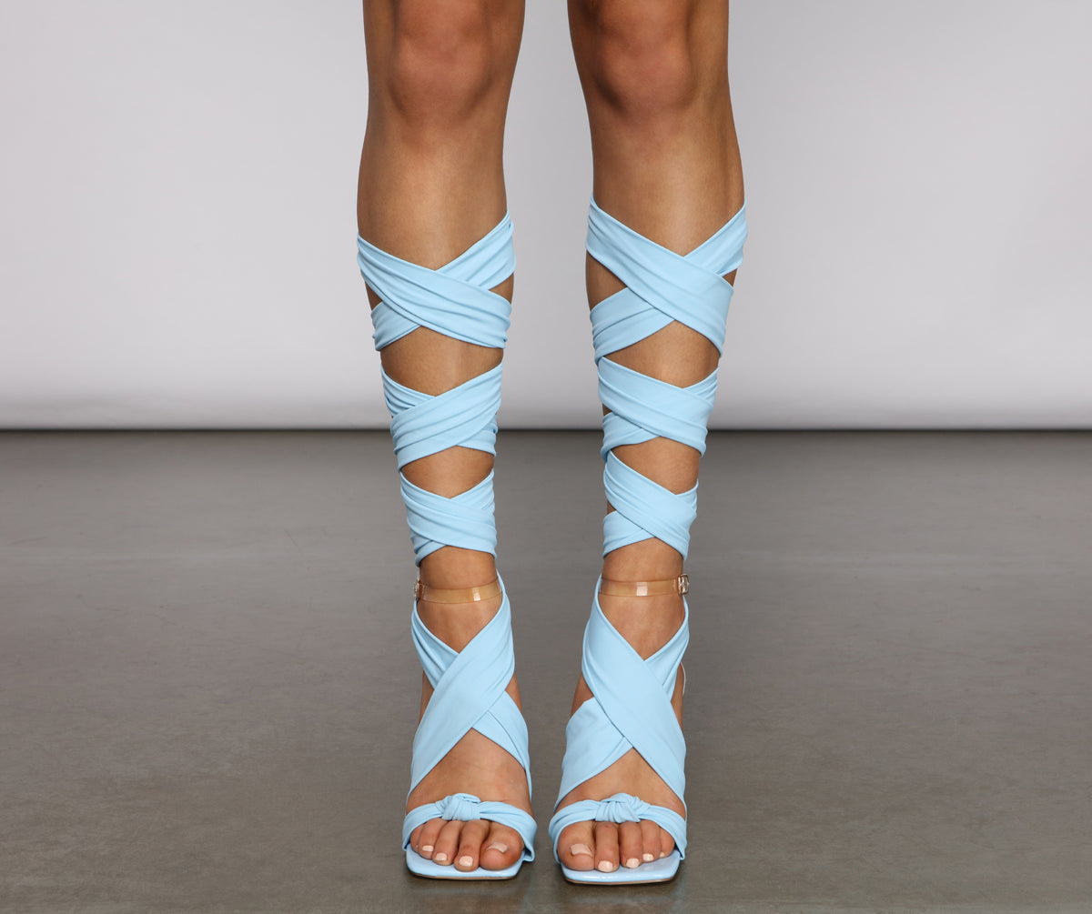 VIP Diva Lace-Up Stiletto Heels & Windsor