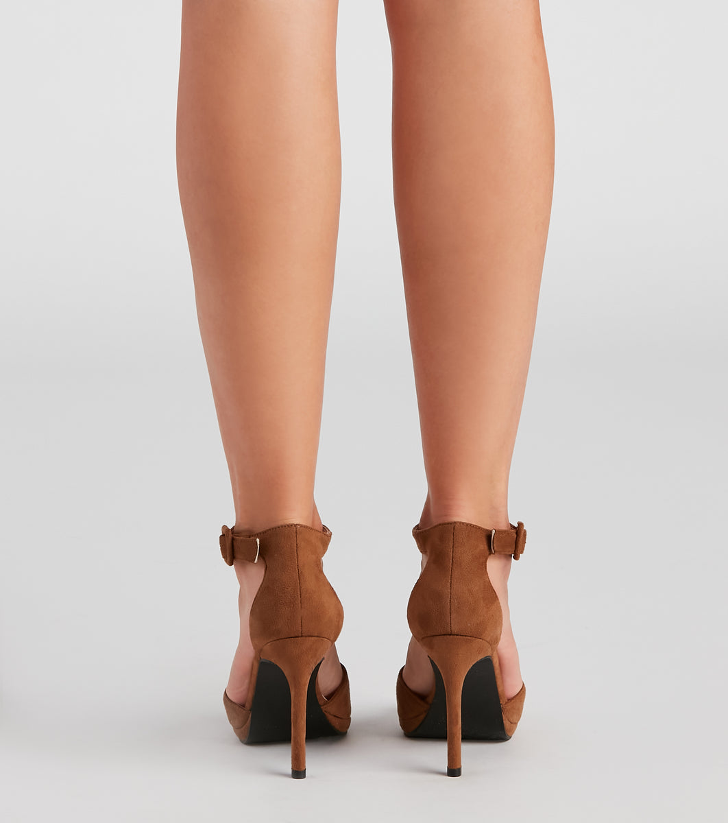 Peep Show Platform Stiletto Heels & Windsor