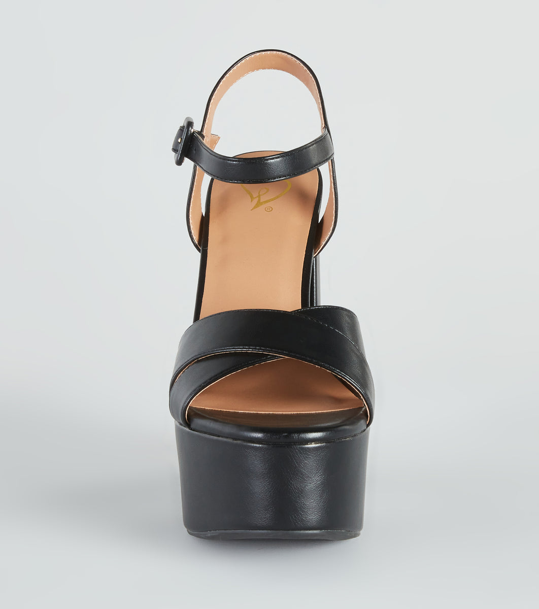Strut It Out Chunky Platform Block Heels & Windsor