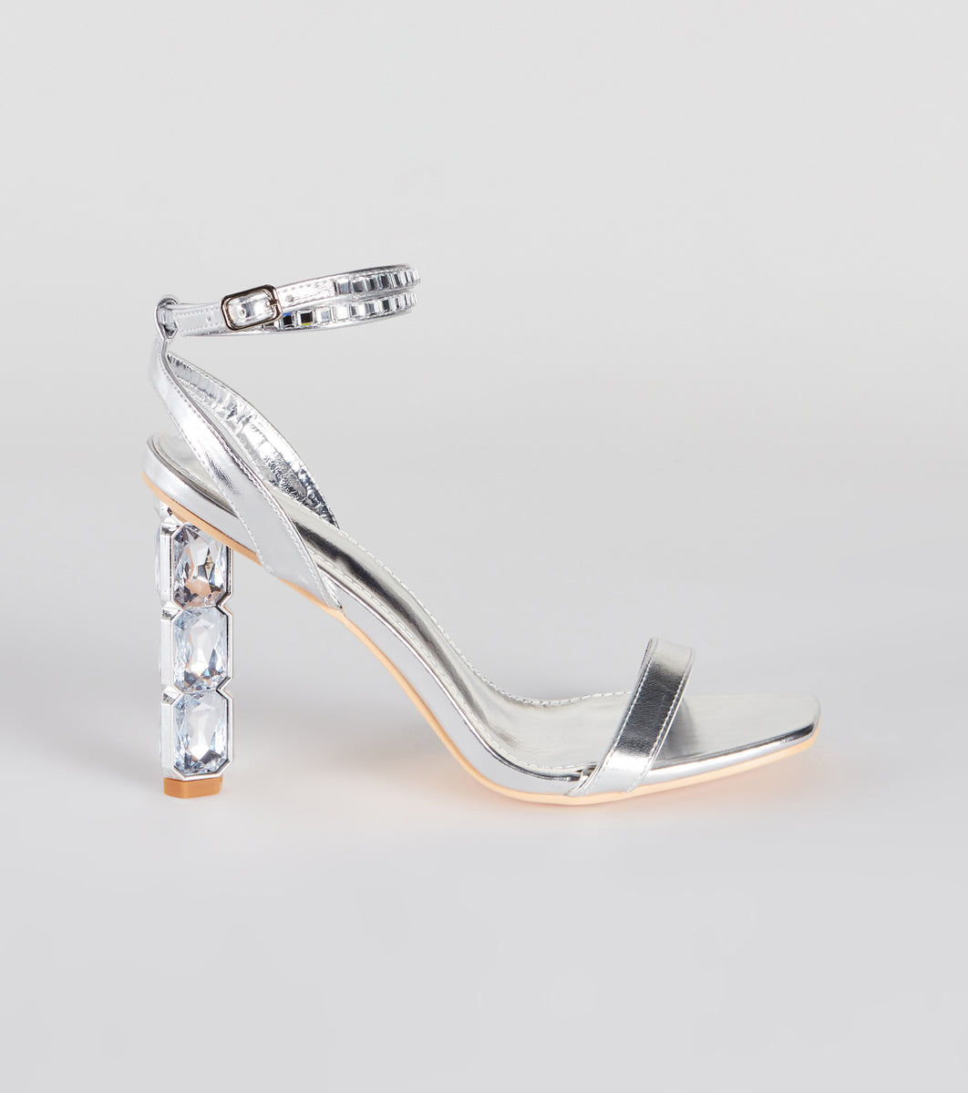 All About The Bling Gemstone Metallic Heels & Windsor