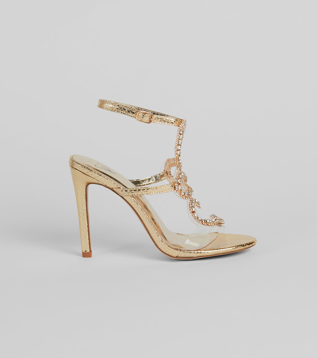 Slay Every Step Jeweled Snake Stiletto Heels & Windsor