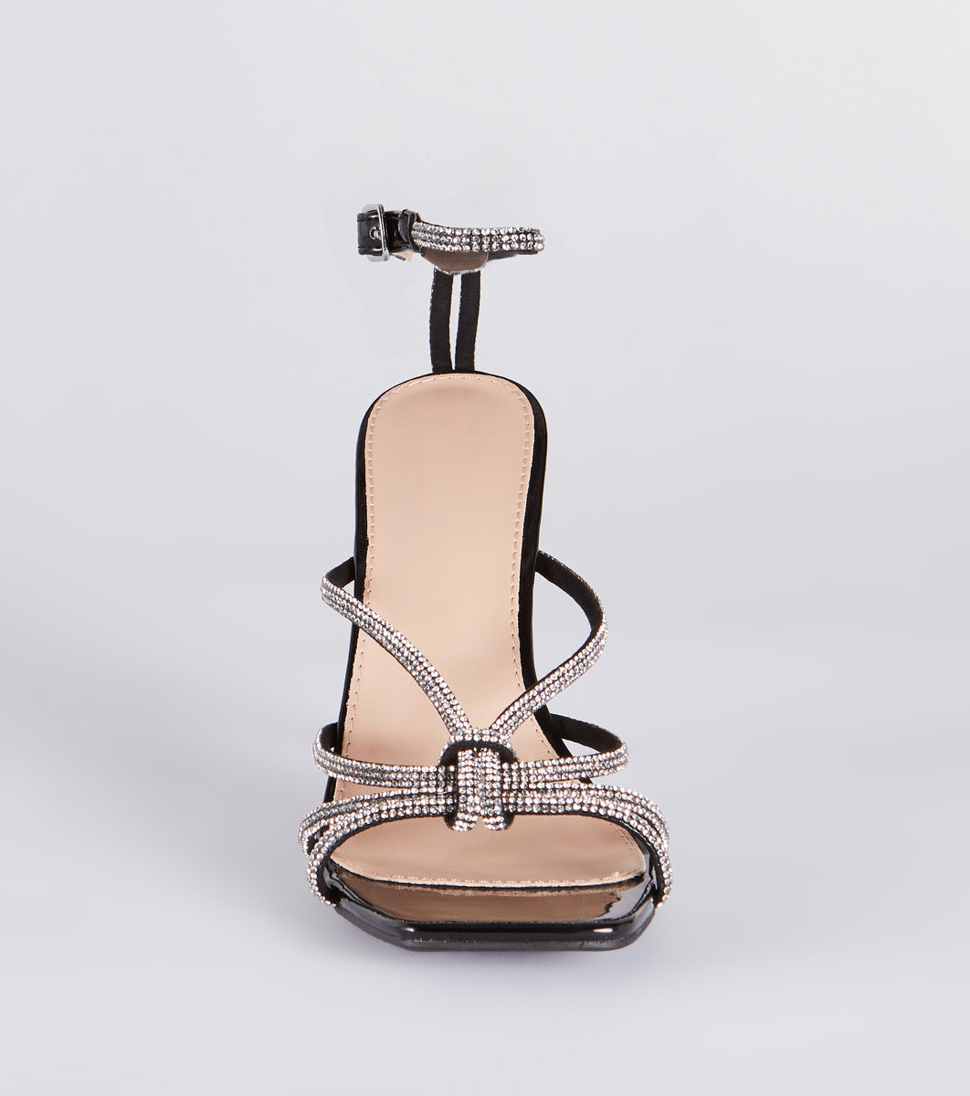 Chic Encounter Rhinestone Strappy Stiletto Heels & Windsor