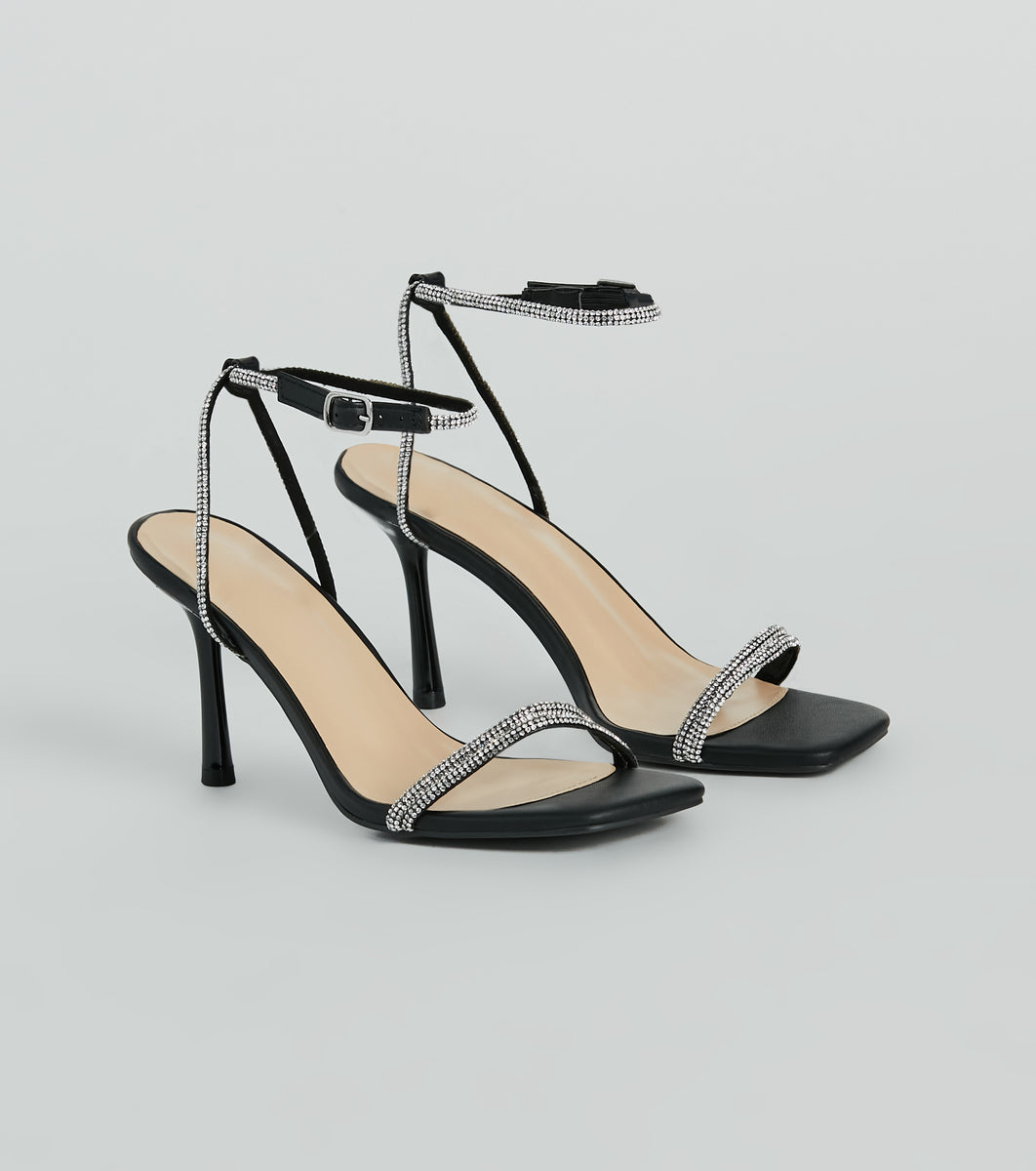 Strut In Fabulous Rhinestone Stiletto Heels & Windsor