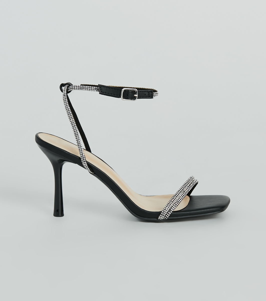 Strut In Fabulous Rhinestone Stiletto Heels & Windsor