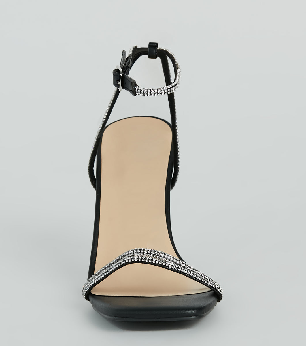 Strut In Fabulous Rhinestone Stiletto Heels & Windsor