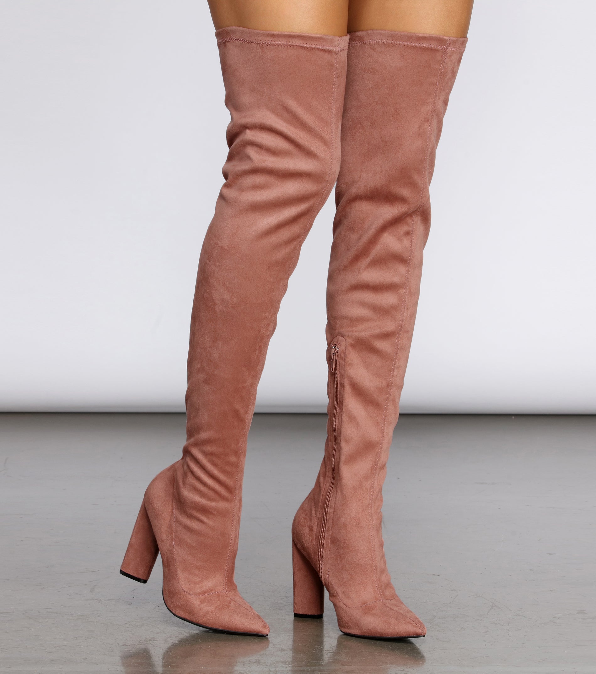Thigh High Point Toe Boot & Windsor