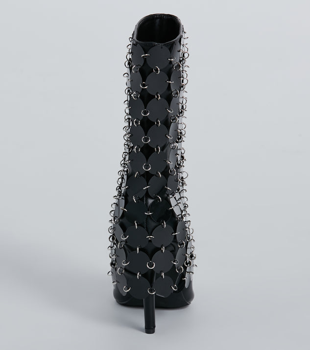 Flashy Glam Sequin Stiletto Boots & Windsor