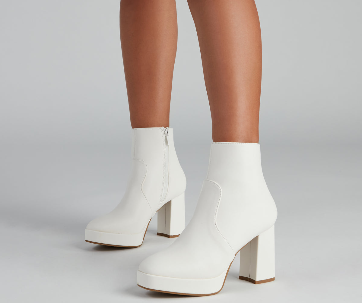 Feelin' Retro Platform Booties & Windsor