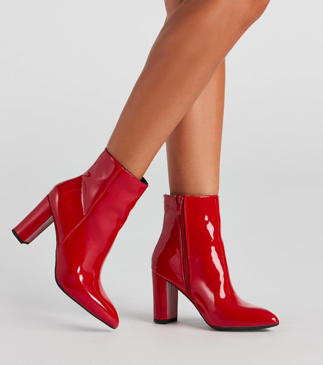 Rebel With Style Block Heel Booties & Windsor