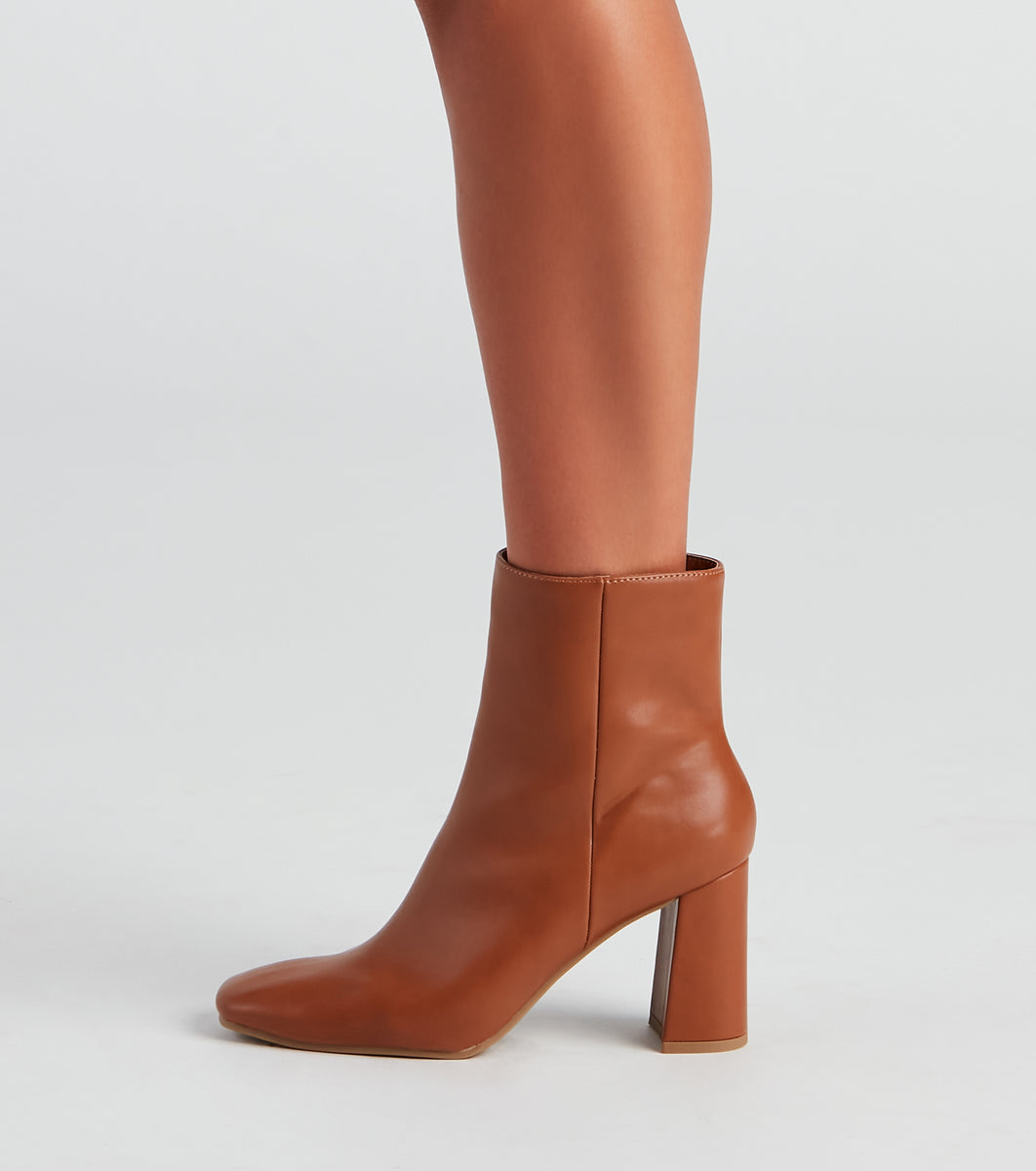 Fall Back On Block Heel Booties & Windsor