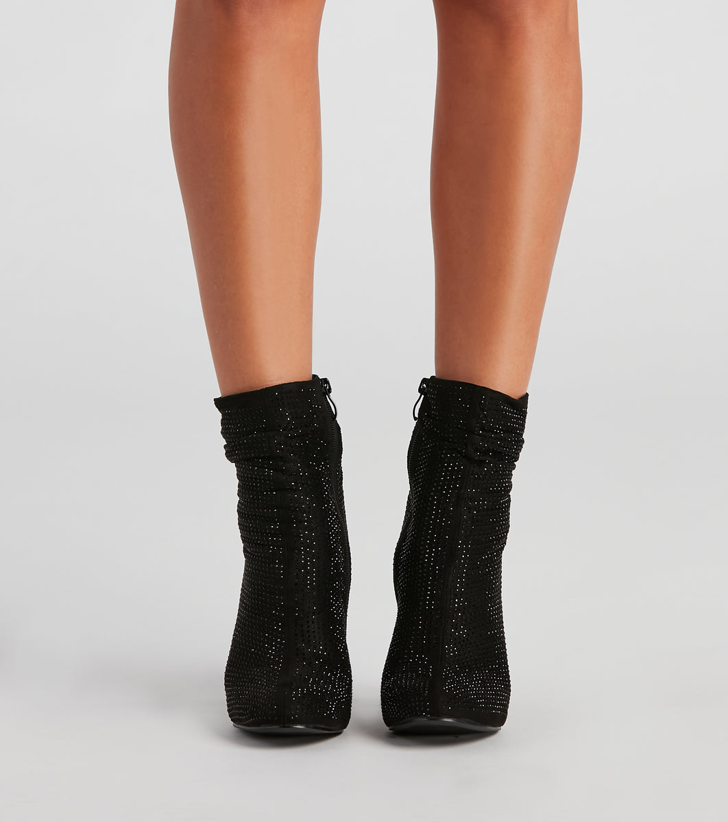 Sparkle Society Rhinestone Booties & Windsor