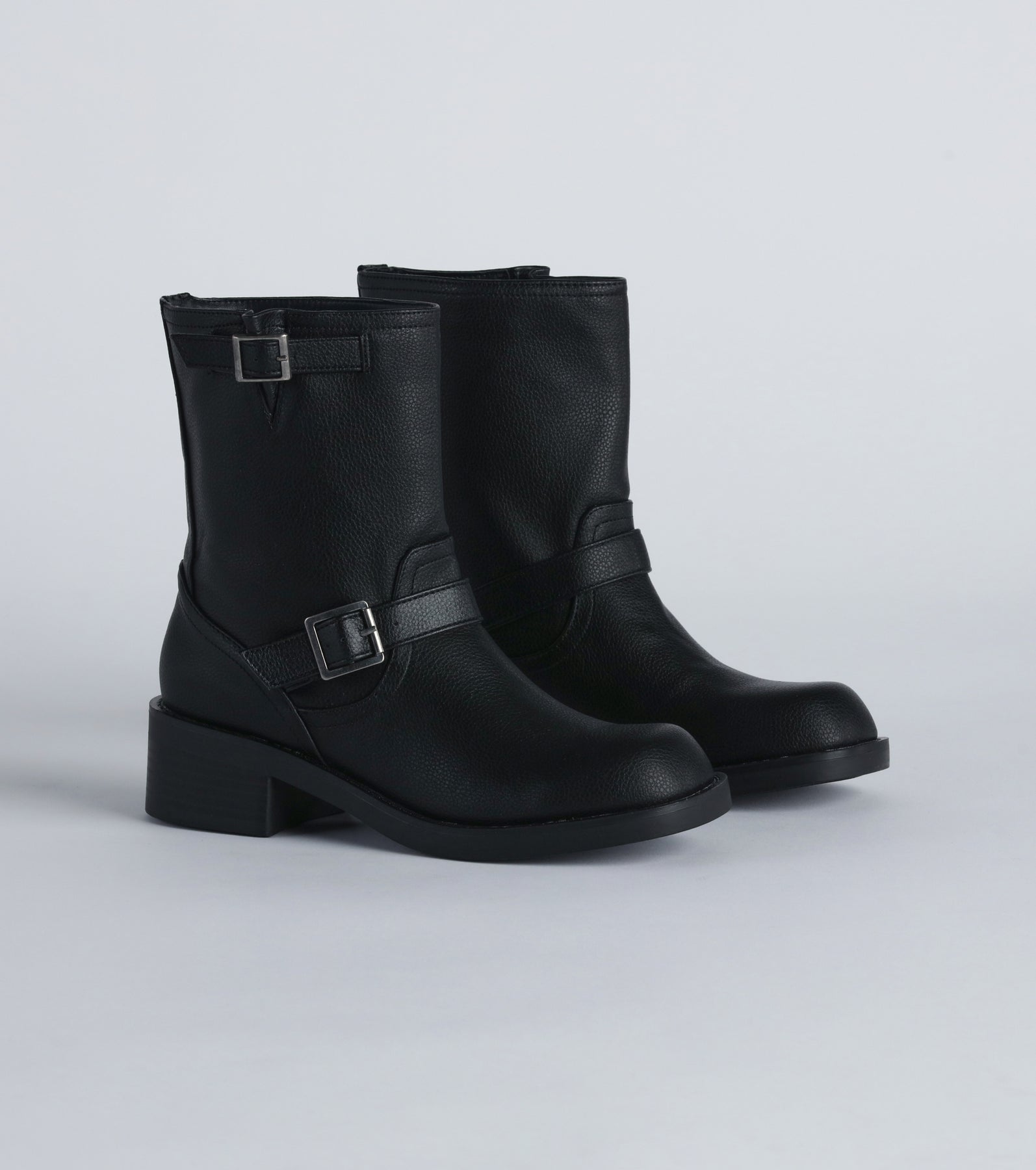 Edge It Up Faux Leather Biker Boots & Windsor