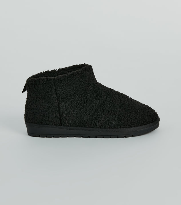 Plush Comfort Faux Sherpa Booties & Windsor