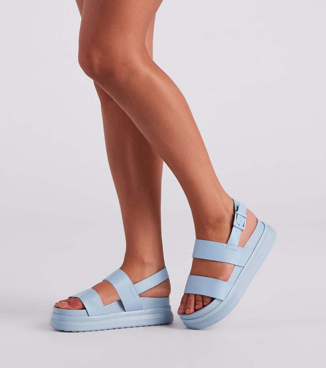 Stay Trendy Strappy Platform Sandals & Windsor