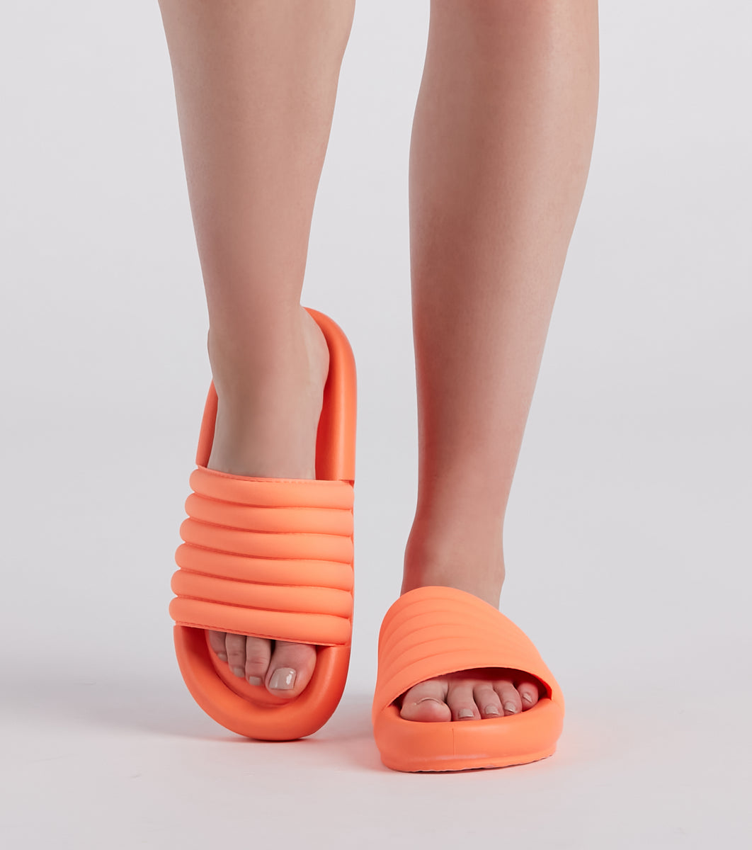 Slip Into Comfort Puff Slide Sandals & Windsor
