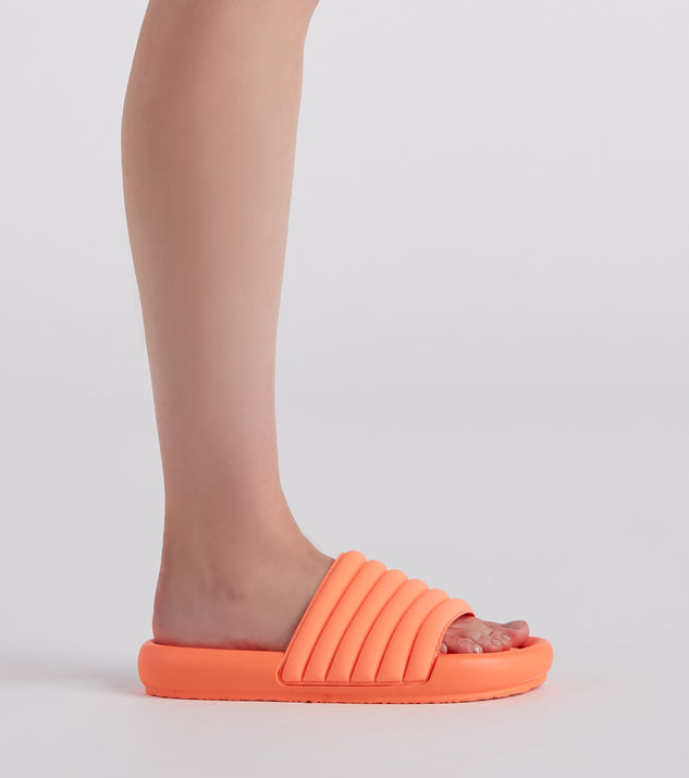Slip Into Comfort Puff Slide Sandals & Windsor